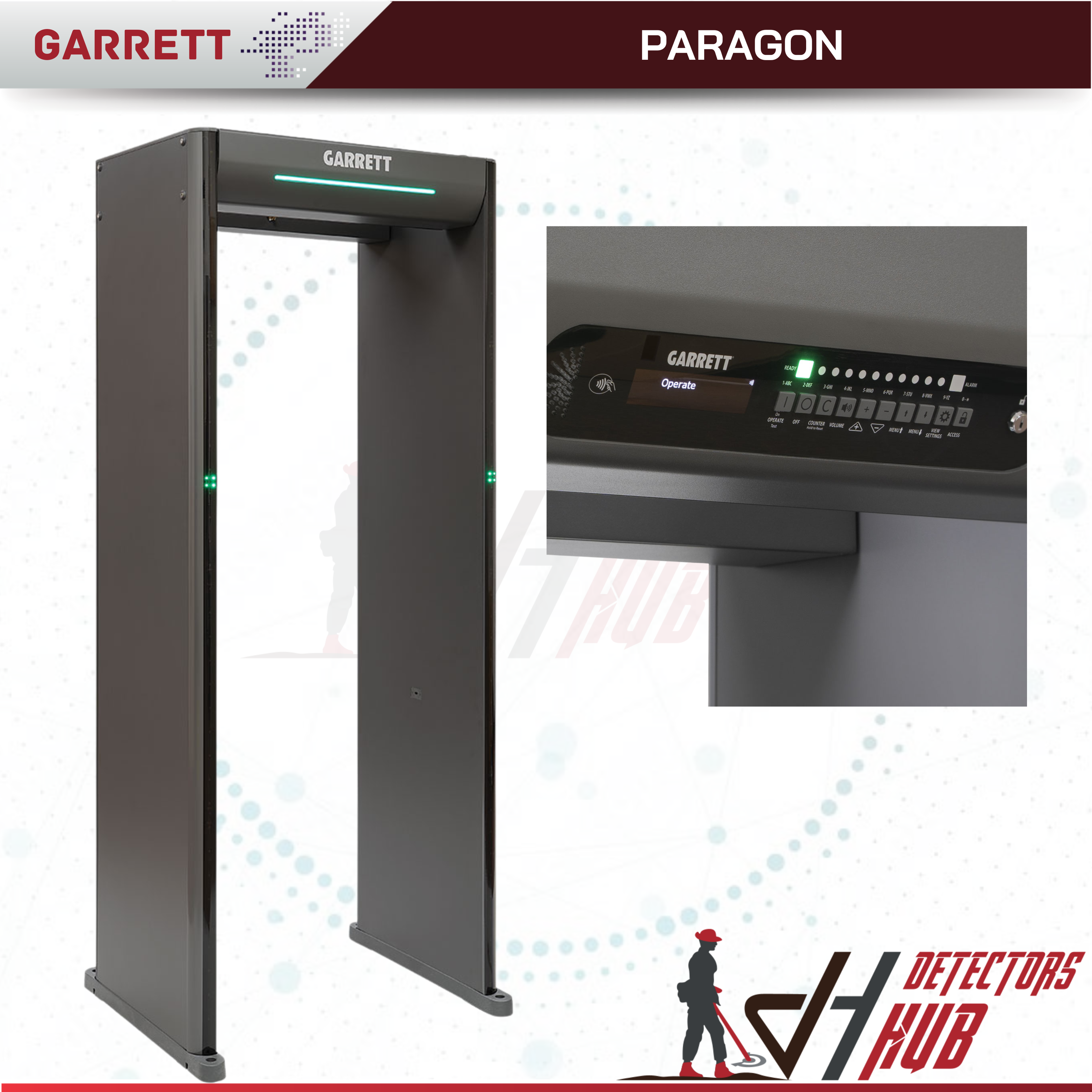 Garrett PARAGON Walk-Through Detector– DetectorsHub